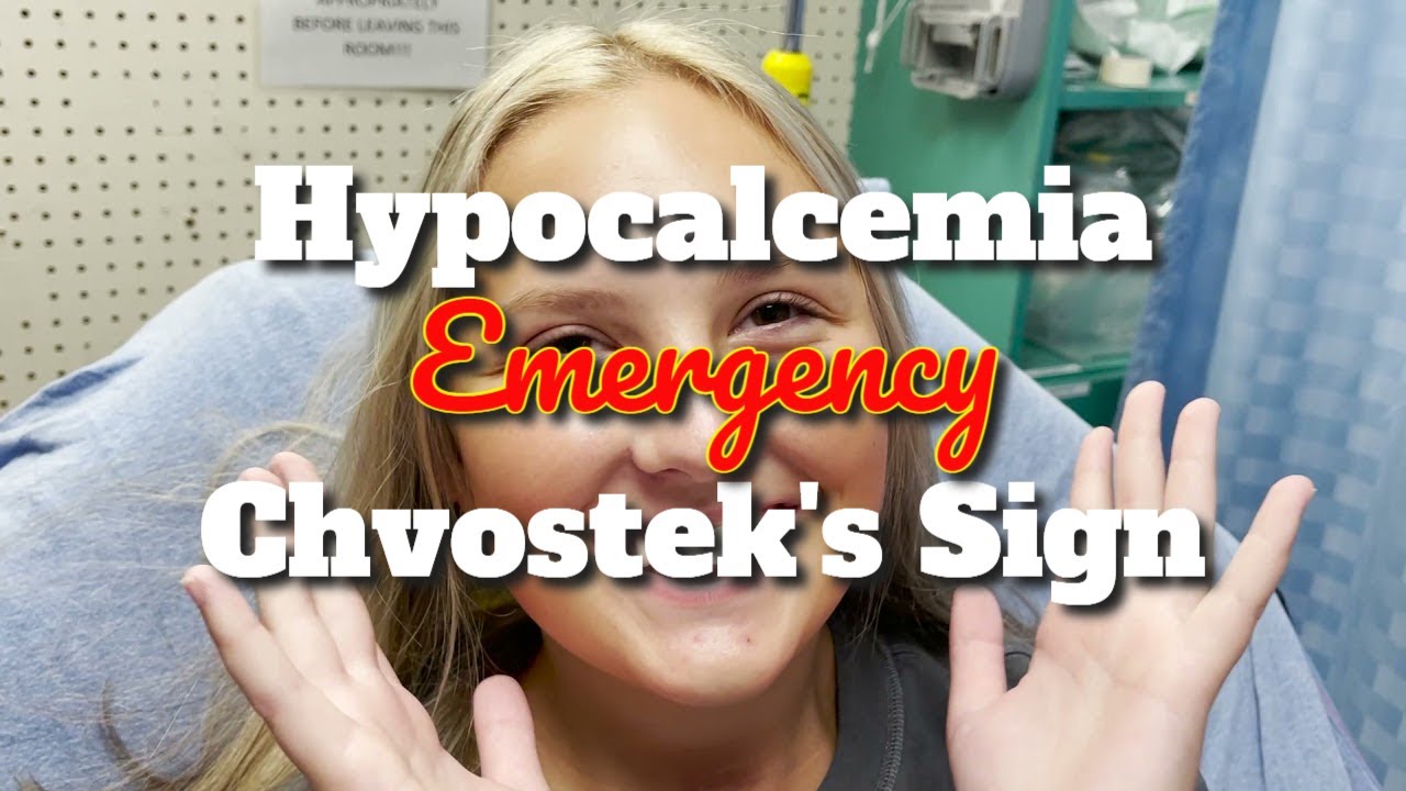 Hypocalcemia Emergency and Chvostek's Sign - YouTube