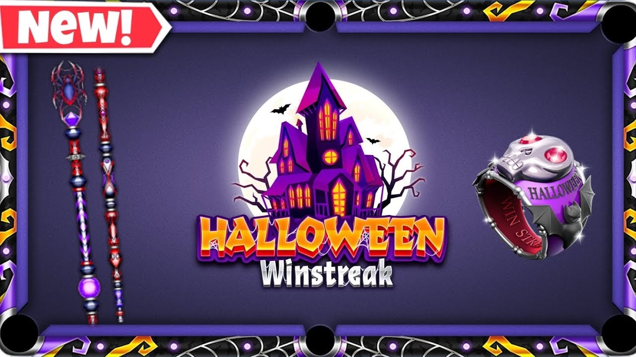 8 ball pool - Halloween cue 🔥 Play free win Cue / Ring 😱 - YouTube