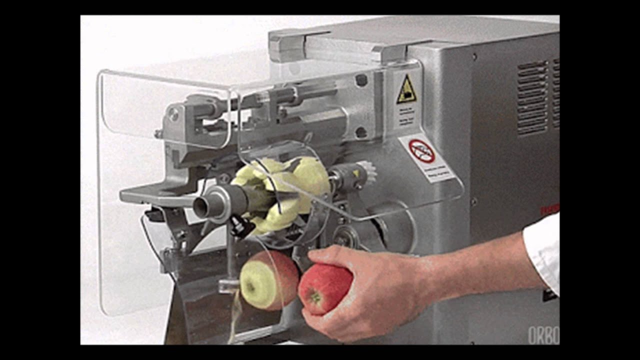 Semi-Auto Apple Peeling Machine - YouTube