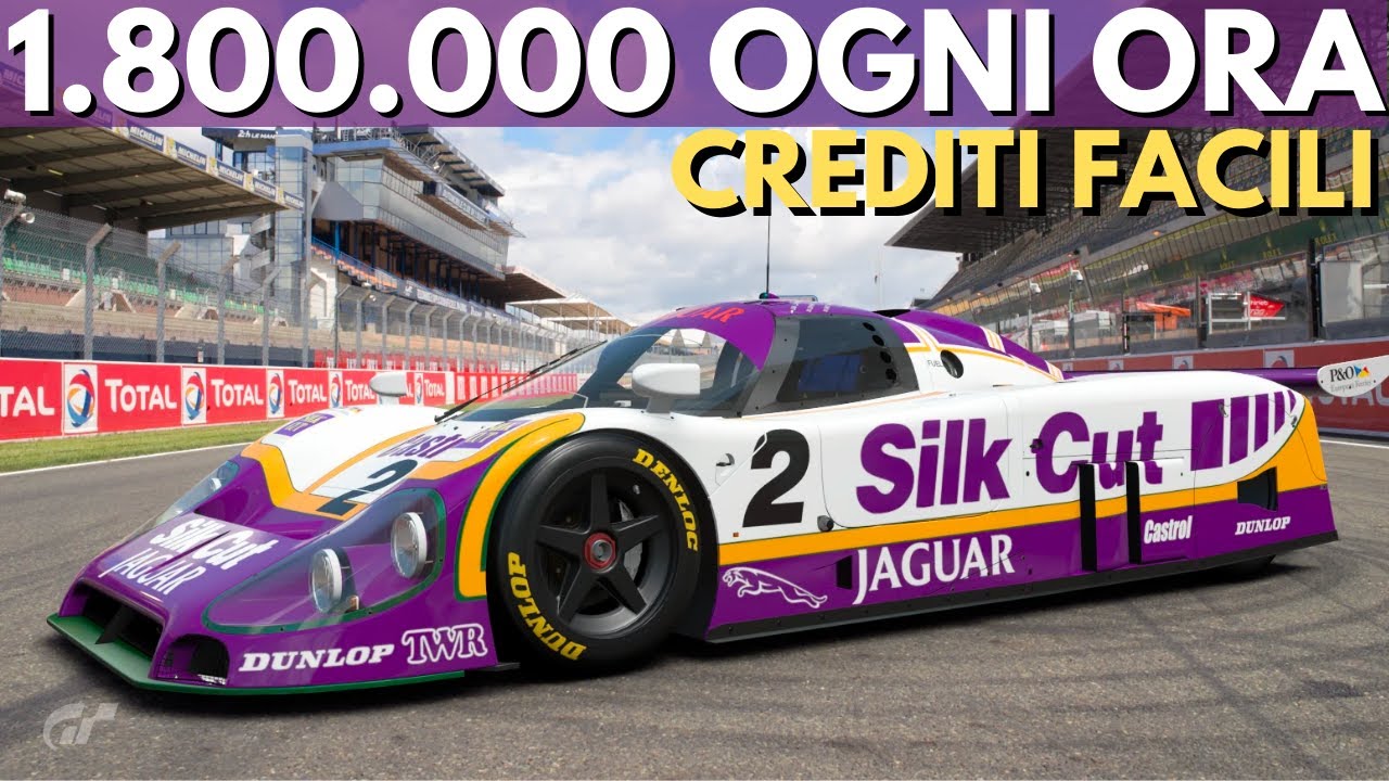 GT7 SETUP FARMING 1 800 000 CREDITI ORA JAGUAR XJR 9 88 WTC 800 PP gt7-setup-farming-1-800-000-crediti-ora-jaguar-xjr-9-88-wtc-800-pp