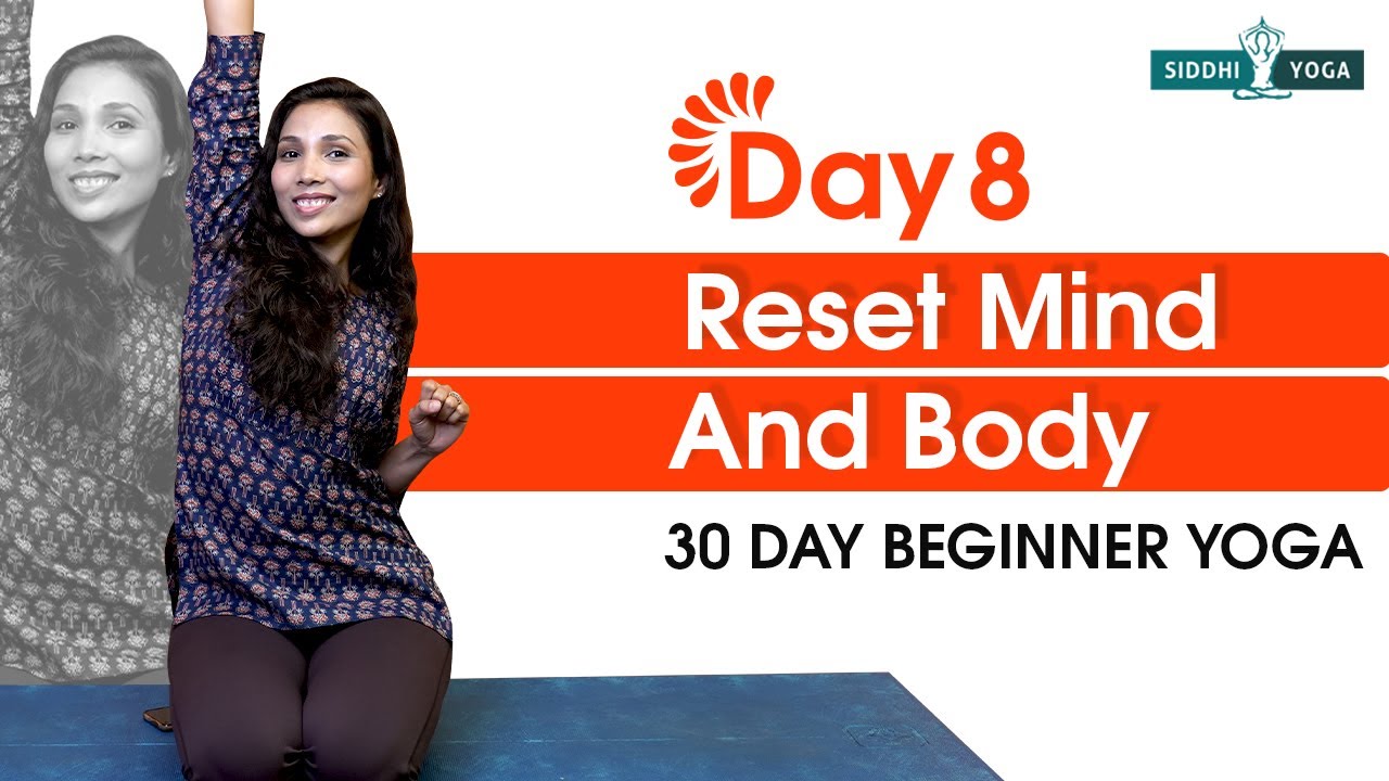 Day 8: Yoga for Relaxation & Stress Relief - 20 Min Yoga for Beginners ...