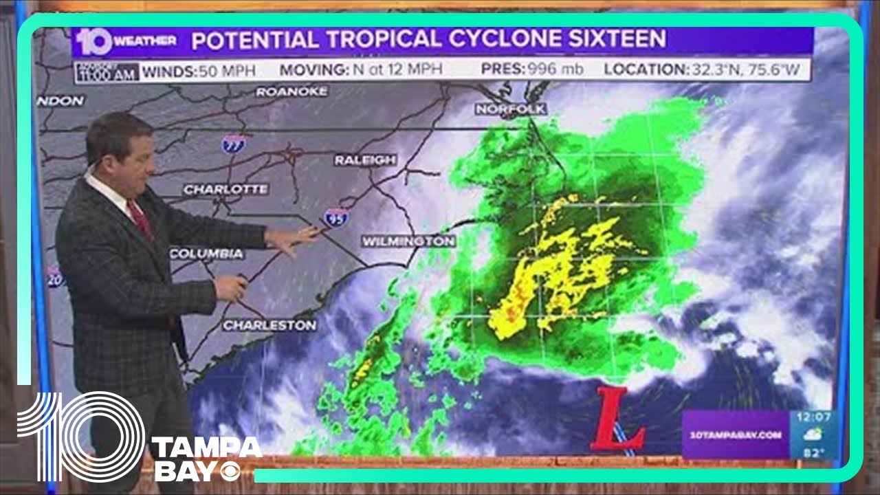 Tracking the Tropics: Tropical storm force winds hit Carolina coastline ...