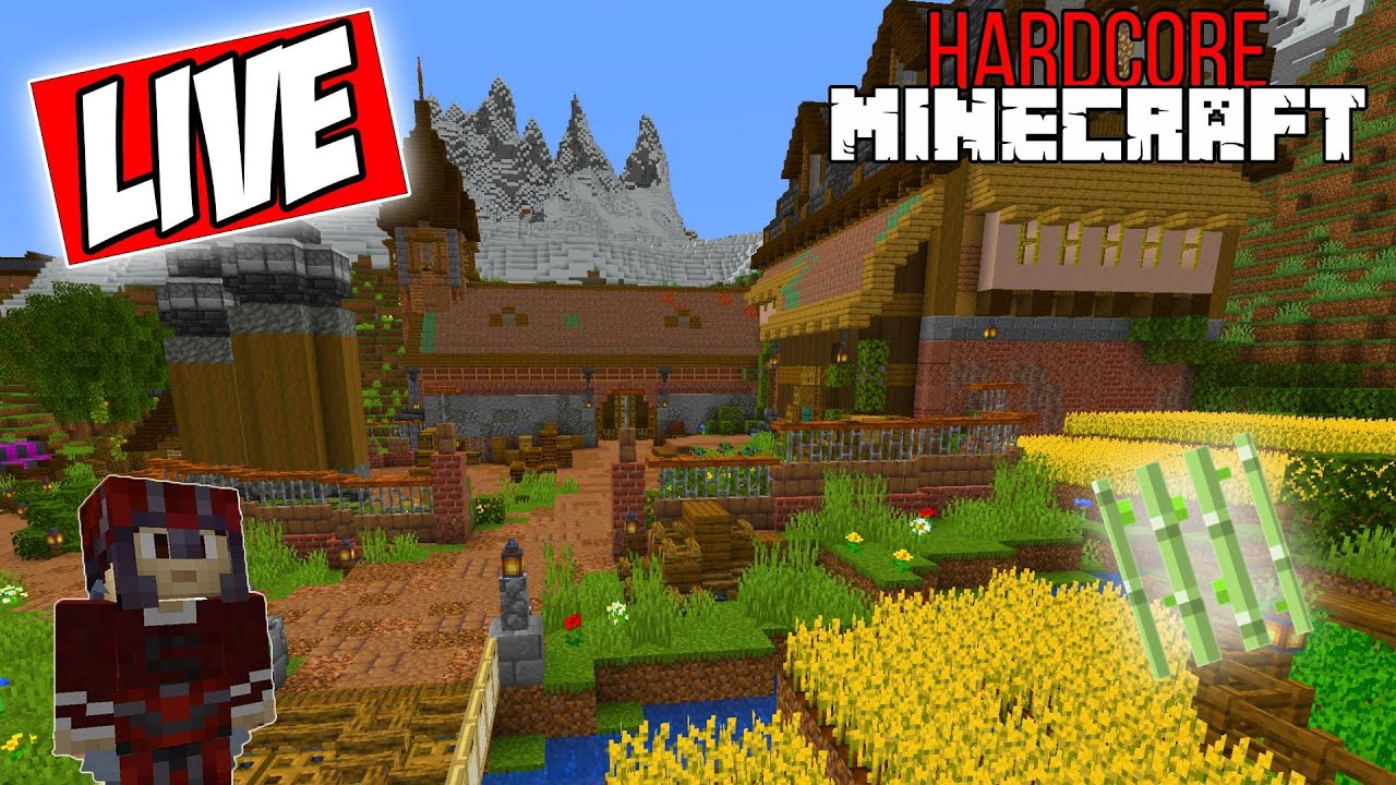 Building Farms in Hardcore Minecraft 1.20 - YouTube
