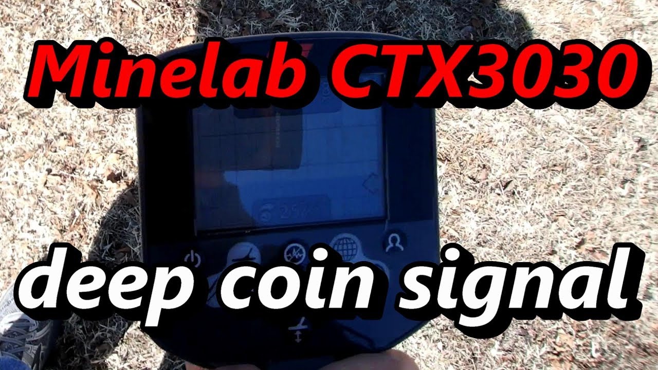 Minelab CTX deep coin response - YouTube