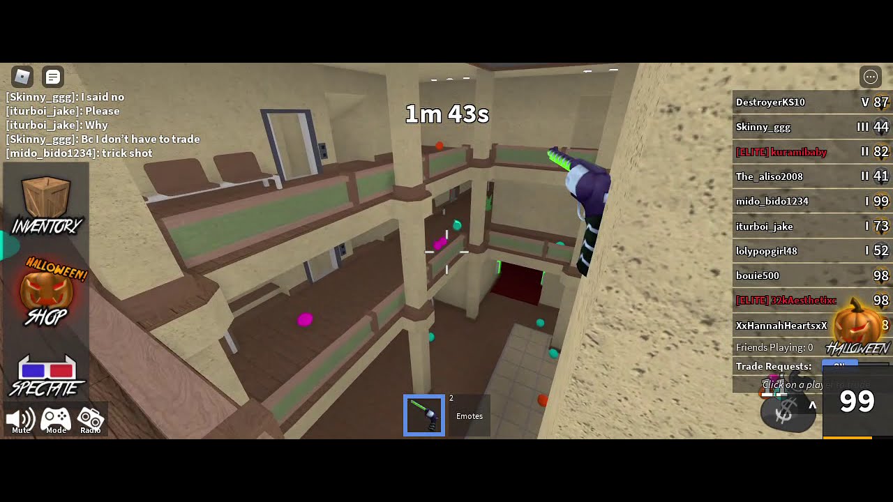 ANOTHER MM2 TRICK SHOT **crazy** - YouTube