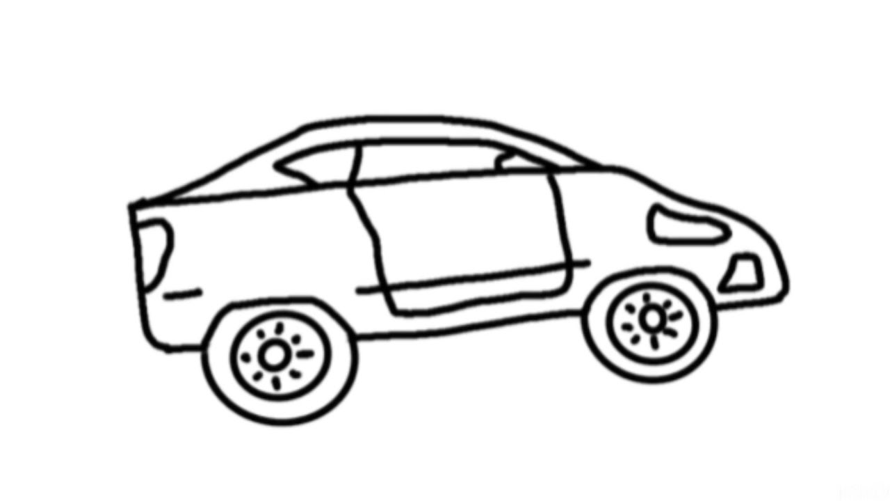 Cara Menggambar Mobil | How to Draw a Car - YouTube