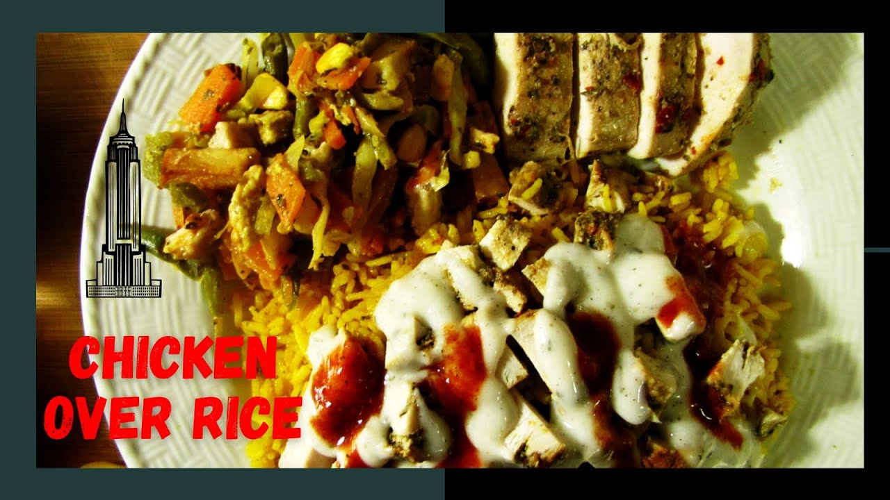 New York Halal Guys Chicken Over Rice | NYC Cart Style - YouTube
