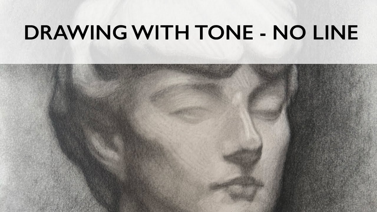 How To Draw With Tone Using No Outlines - YouTube