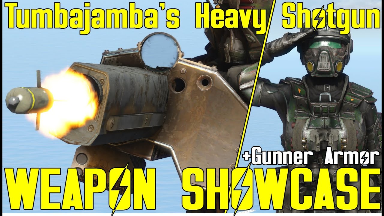 Fallout 4: Tumbajamba's Heavy Shotgun and Gunner Armor - Weapon Mod ...