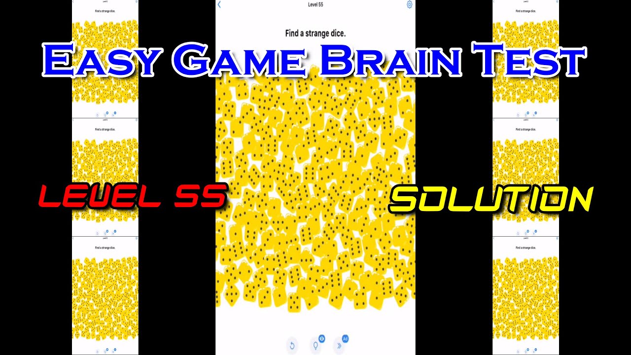 Easy Game Brain Test Game - Level 55 Answer - YouTube