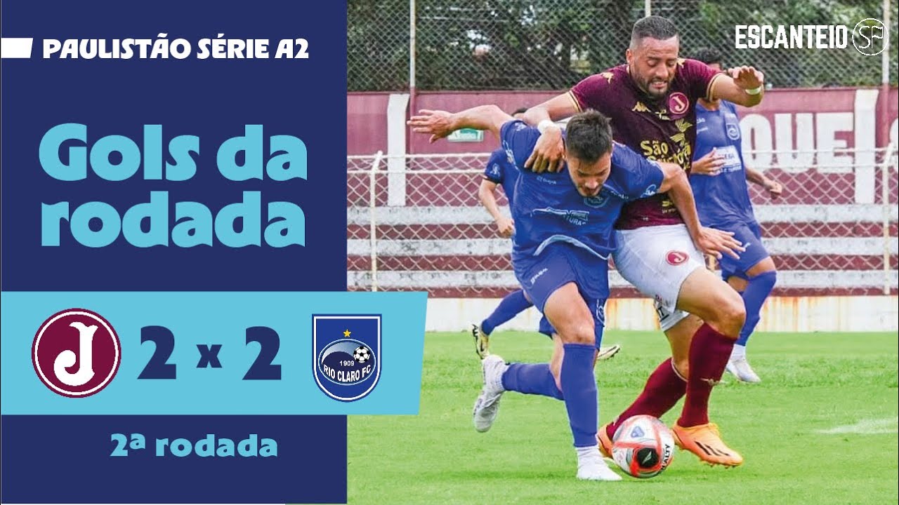 EMPATE ANIMADO | Juventus 2 x 2 Rio Claro | Gols do Paulistão Série A2 ...