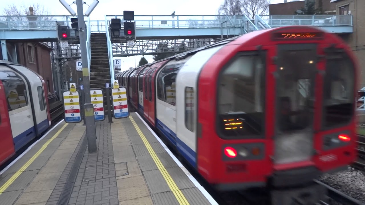 Central Line train departing West Ruislip - YouTube