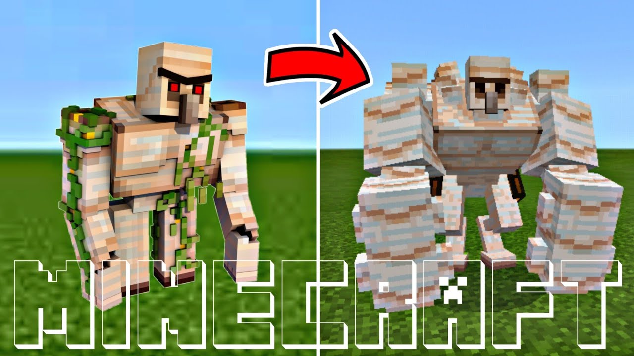 Minecraft || BUFFED IRON GOLEM! [Addon] ( Tameable, Rideable and much ...