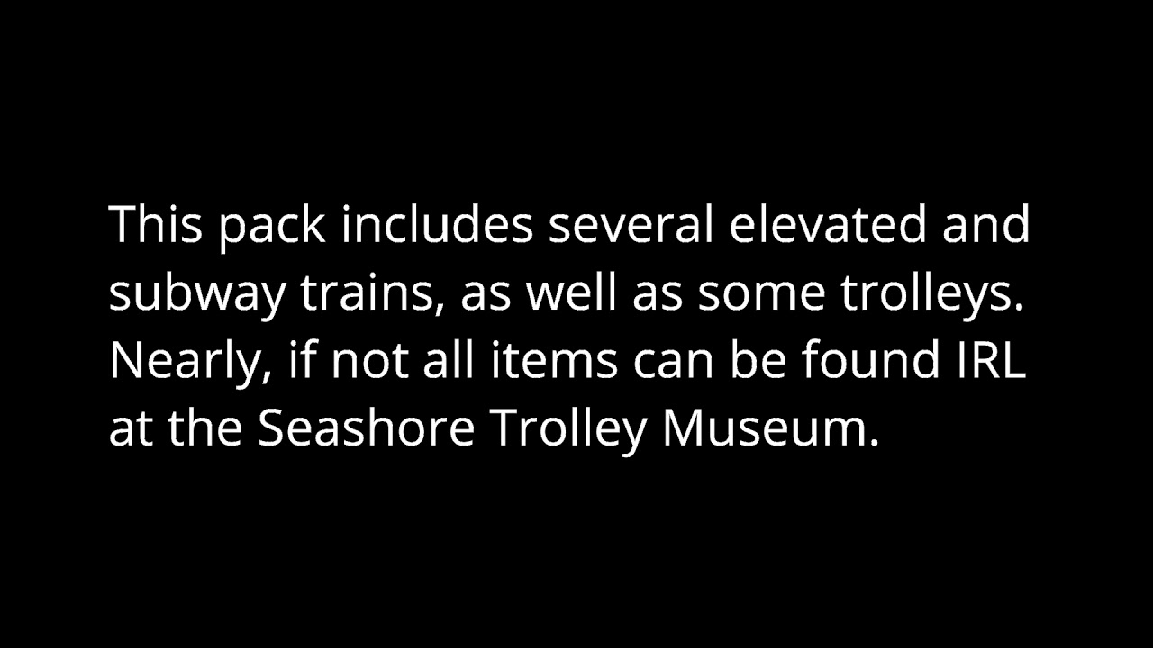 Trainz - MBTA Expansion Pack 1 Released! - YouTube