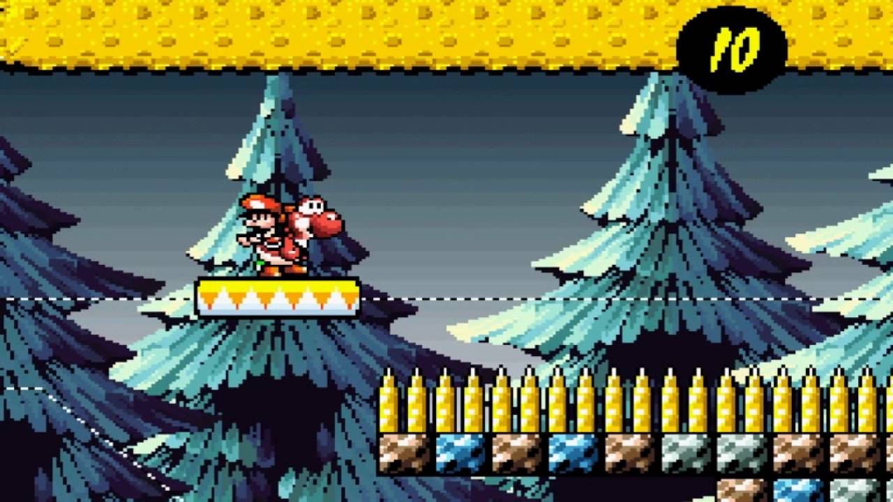 Super Mario World 2: Yoshi's Island (SNES) Part 33 - Moving Platform ...