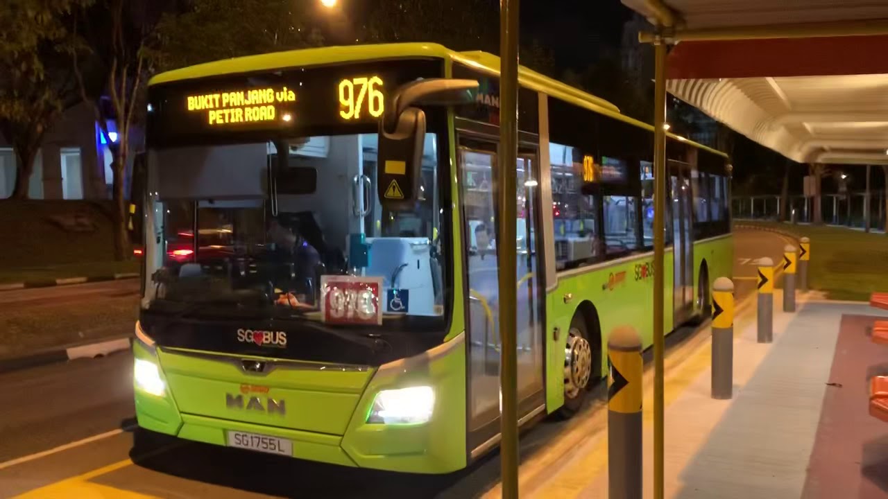 SMRT Buses MAN NL323F A22 (Euro 6) SG1755L on Service 976 departing Bus ...