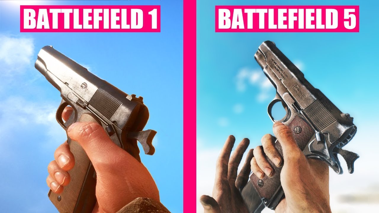 Battlefield 1 vs Battlefield 5 Weapons Reload Animation Comparison ...
