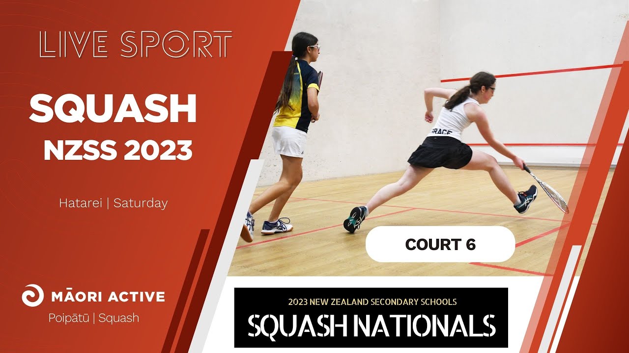 NZSS Squash Championships | All Games Court 6 | 9am Start - YouTube