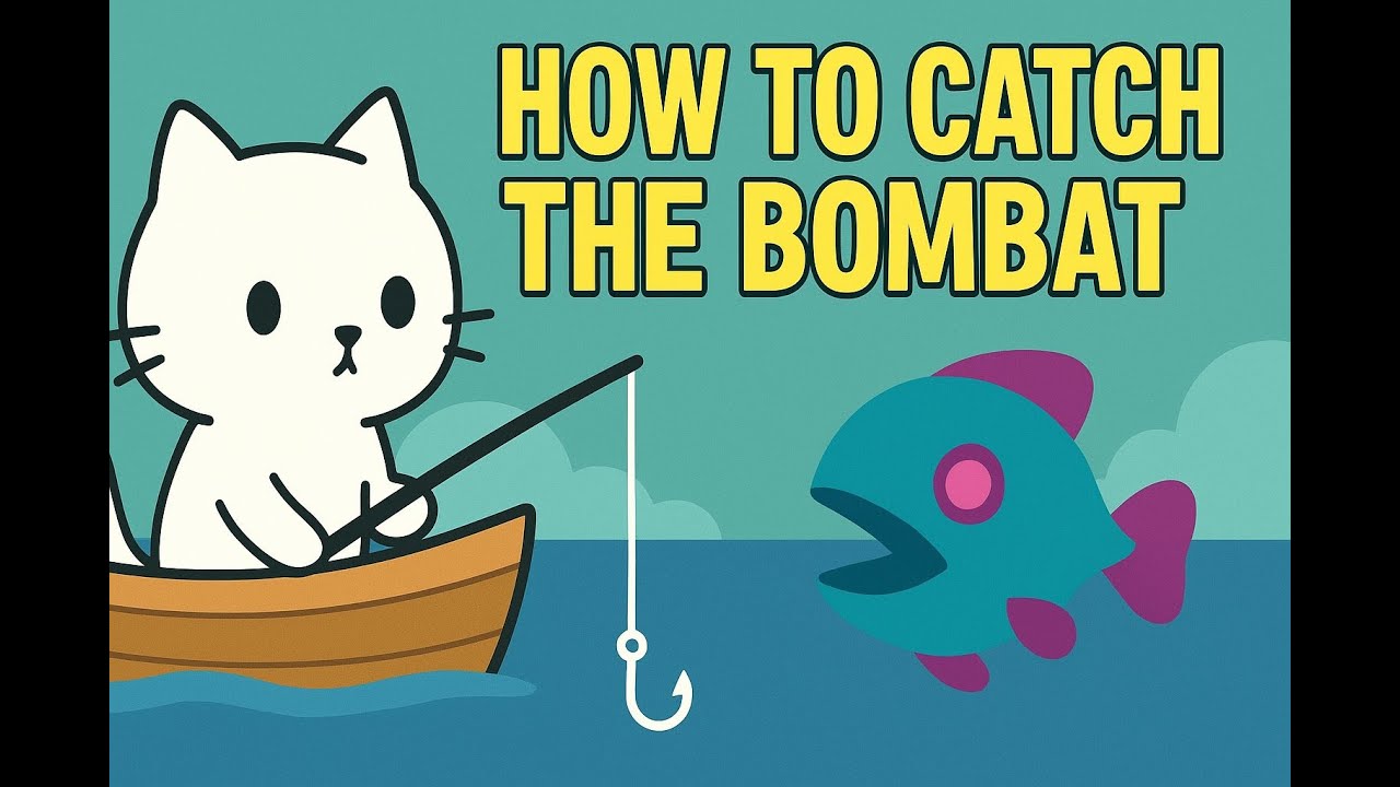 How to catch the Bombat in cat goes fishing - YouTube