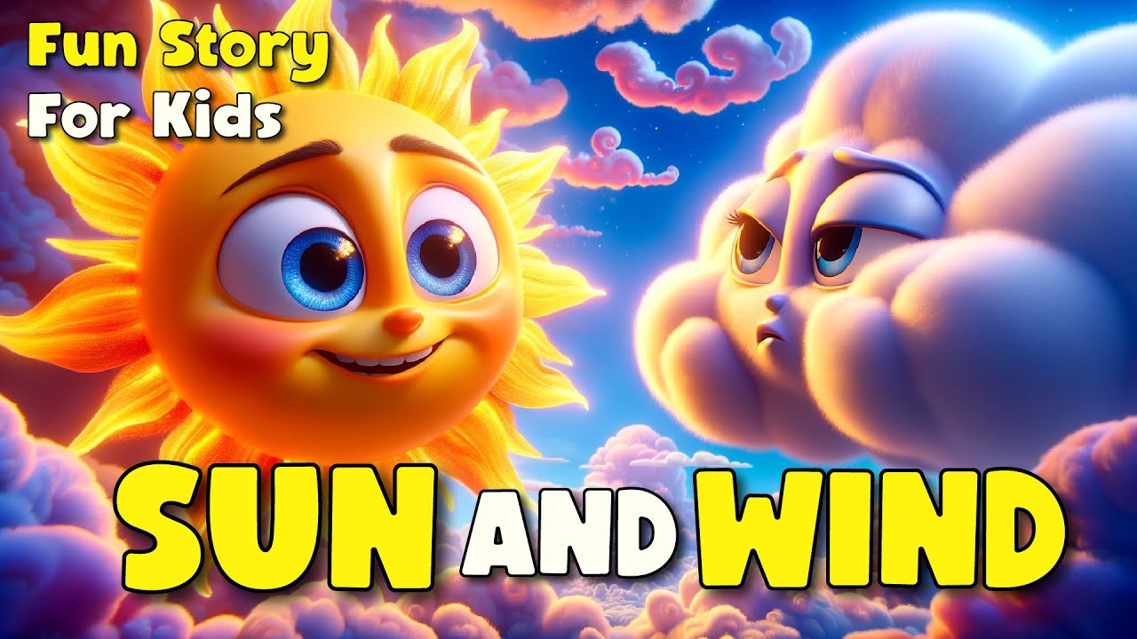 Sun and Wind | Story for Kids with English Subtitles Bedtime Story for ...