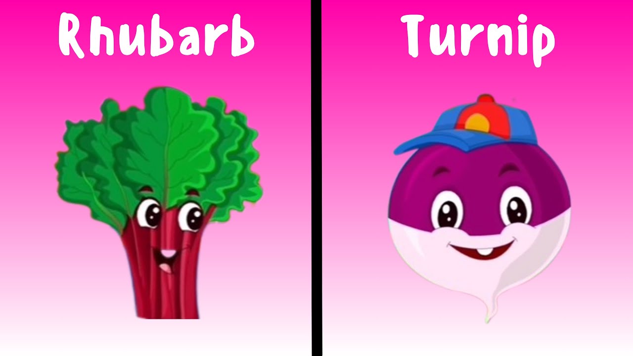 Learning Vegetables with Fun Songs for Kids | Rhubarb and Turnip - YouTube