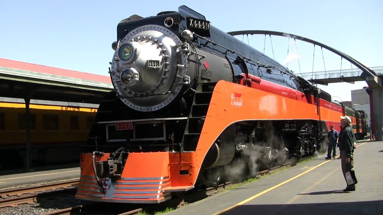 HD part3 SP 4449 Portland Union Station (5-8-09) - YouTube