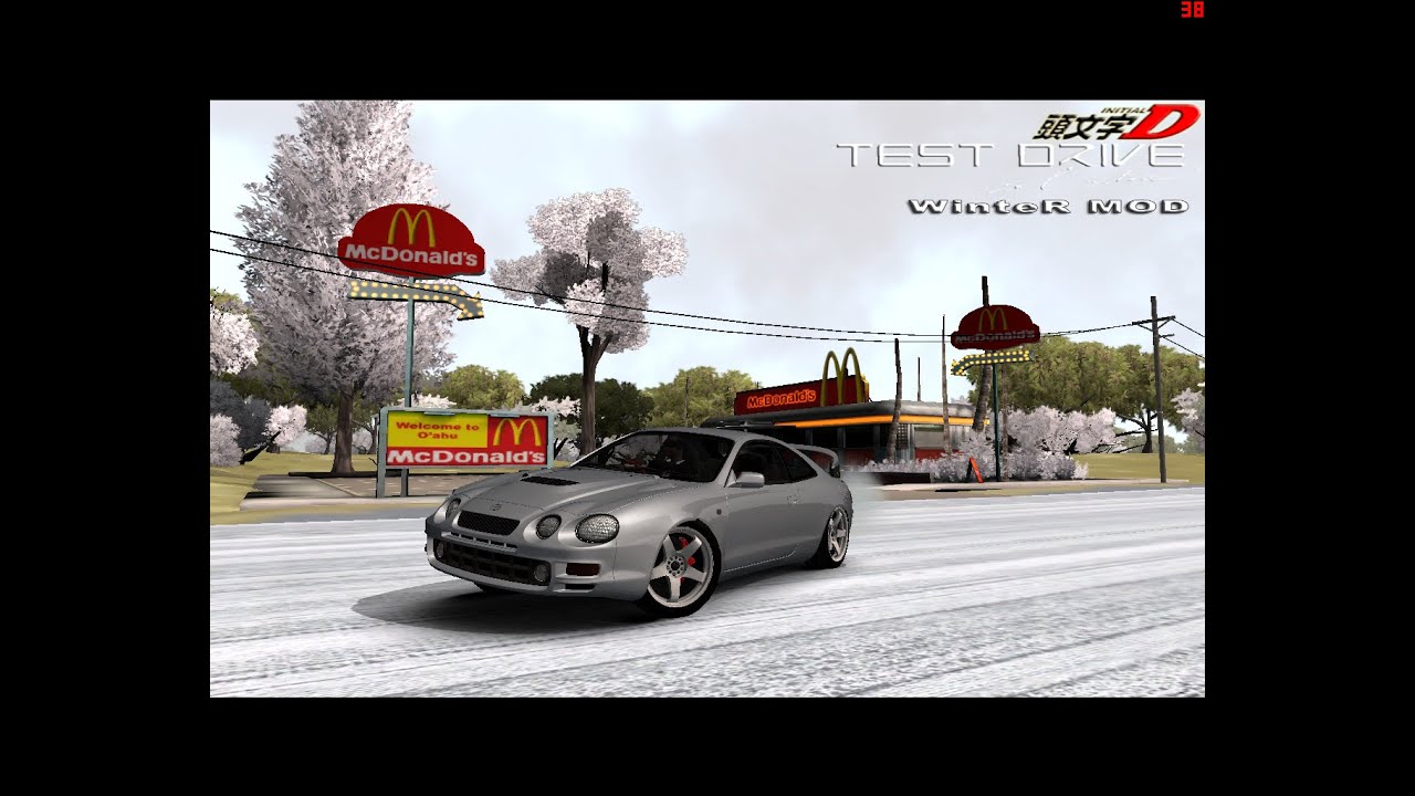 Селика Miki. Зимний Спуск и Подъем. Initial D ( 124 Серия ) / Test ...