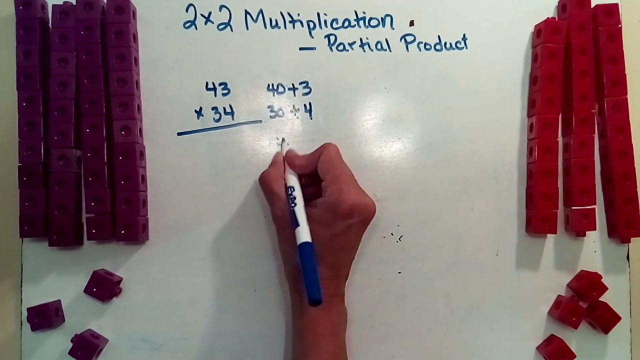 2 X 2 Digit Multiplication - Partial Product (Conceptual) - YouTube