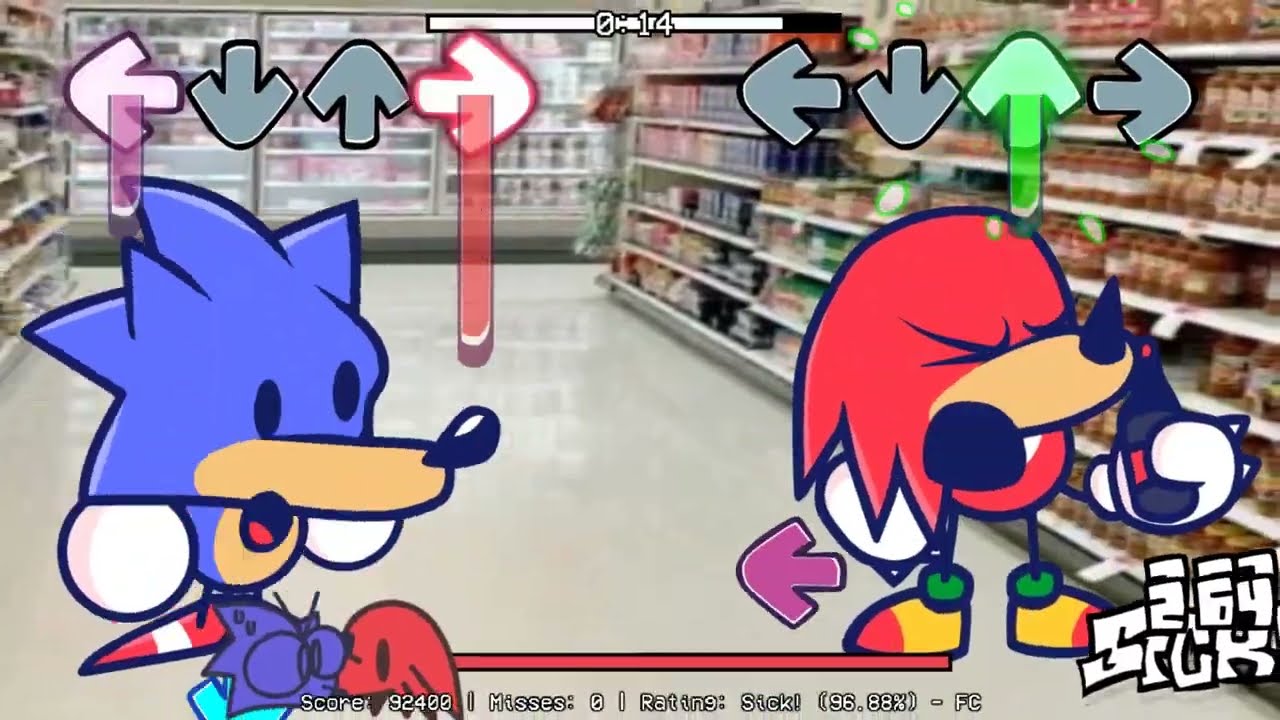 FNF: KNUCKLES, JUST CHOOSE A SPAGHETTI SAUCE, but it's a FNF mod Friday ...