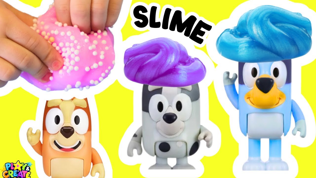 BLUEY SLIME!! 🌈 - YouTube