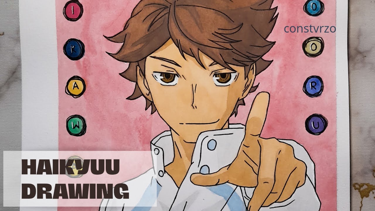 Drawing Oikawa | Haikyuu Drawing | Speed Paint | Anime Watercoloring ...