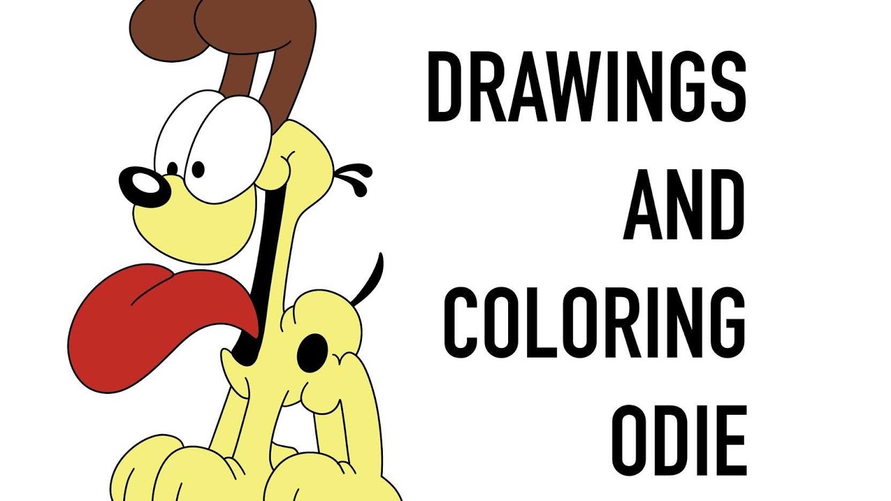 Drawing and Coloring Odie | Episode 2 - YouTube