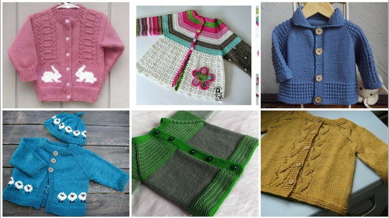 Gorgeous And Beautiful Hand Kintting Baby Sweaters Designs Ideas - YouTube