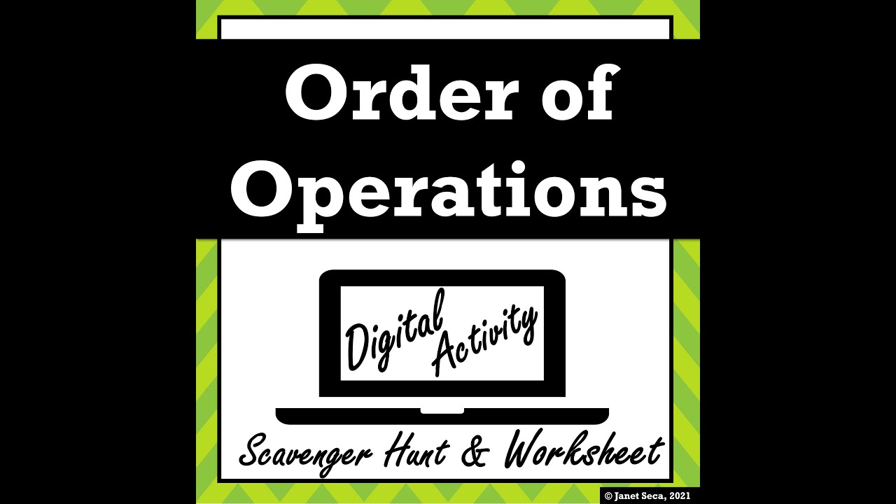 Order of Operations Digital Mystery Puzzle - YouTube