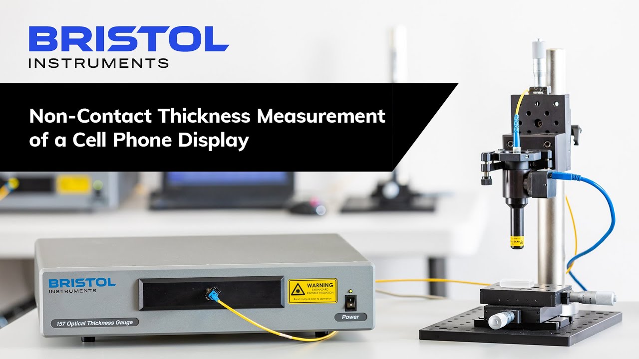 Non-Contact Thickness Measurement of a Cell Phone Display - YouTube