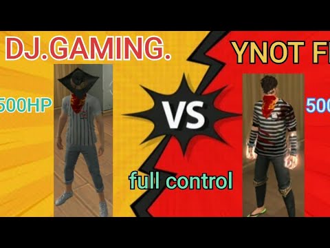 DJ GAMING VS YNOT (FUNNY CUSTOM ROOM GAMEPLAY)500HP,FULL CONTROL ...