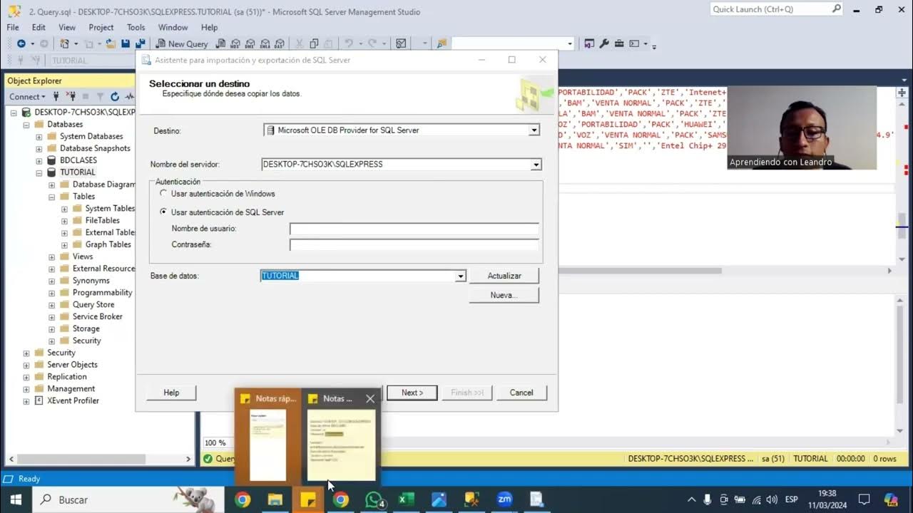 Curso de SQL: Cómo importar un archivo de Excel a SQL Server - Sesión 2 ...