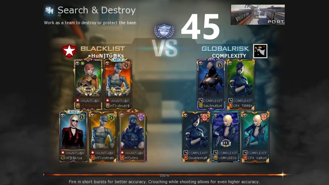 »HuN]Tú®Ks™ VS CQMPLEXITY Port [CrossFire Clan War] #45 - YouTube