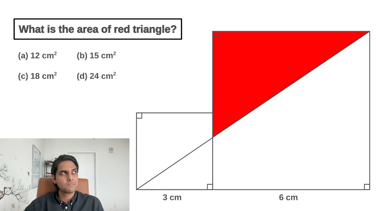 Find the Area #4: Similar Triangles in Adjacent Squares - YouTube