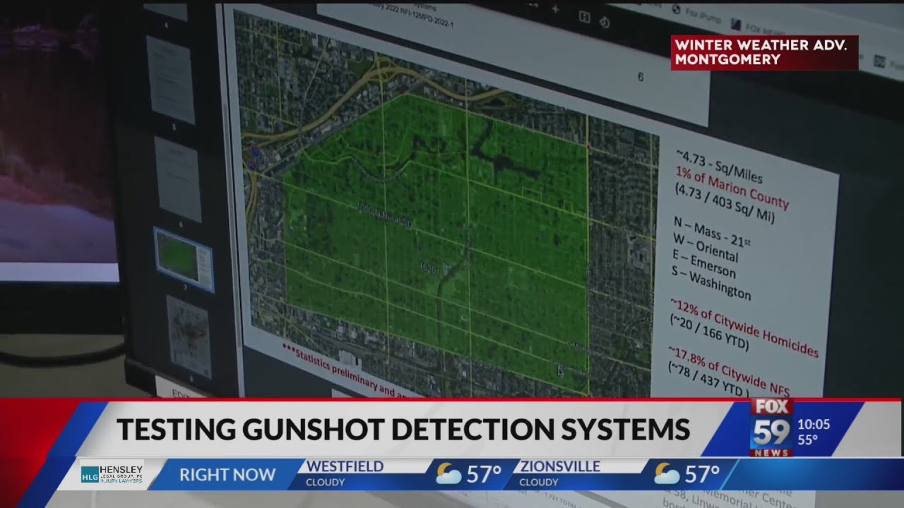 Gunshot detection systems tested on Indy's near east side - YouTube