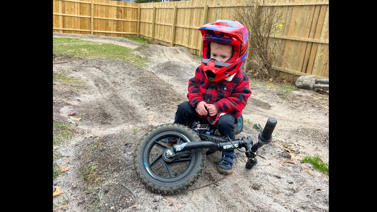 Backyard Stacyc Track | 2 year old ripper on 12E drive - YouTube