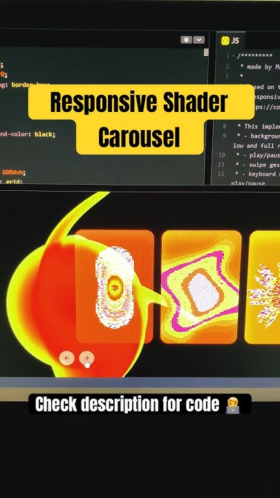 Responsive Shader Slider | HTML CSS Animation #coding #shorts - YouTube