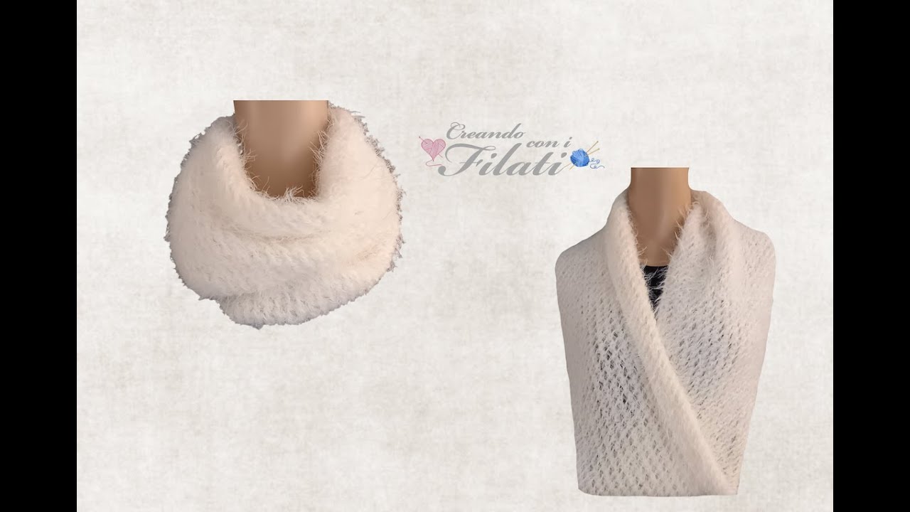 Sciarpa "Infinity" tutorial ai ferri 💕Creando con i filati💕 - YouTube