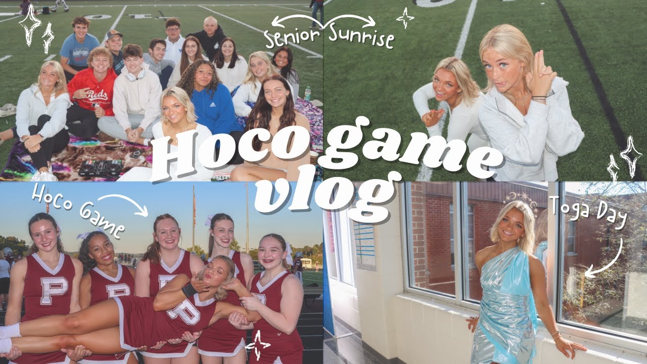 Homecoming Vlog | Senior Sunrise, Toga Day and GameDay!! - YouTube