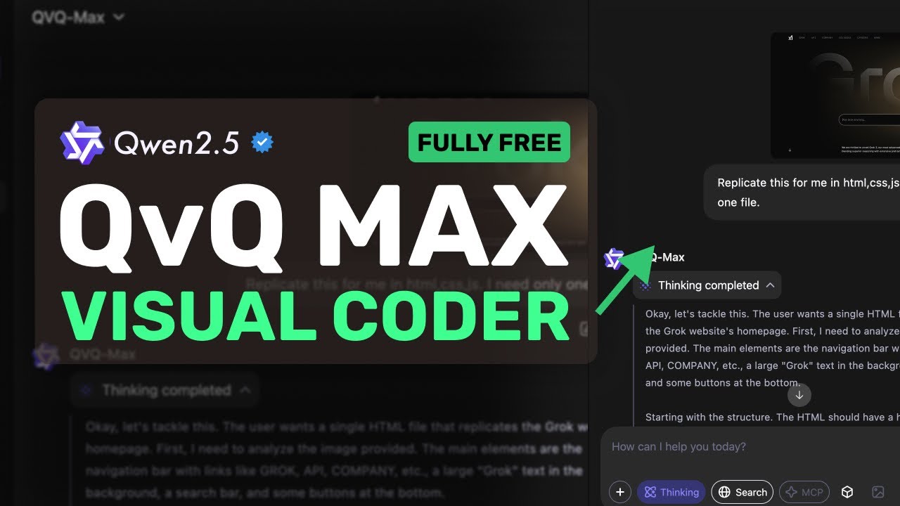 QvQ Max : This FULLY FREE VISUAL REASONING AI MODEL is INSANE! - YouTube