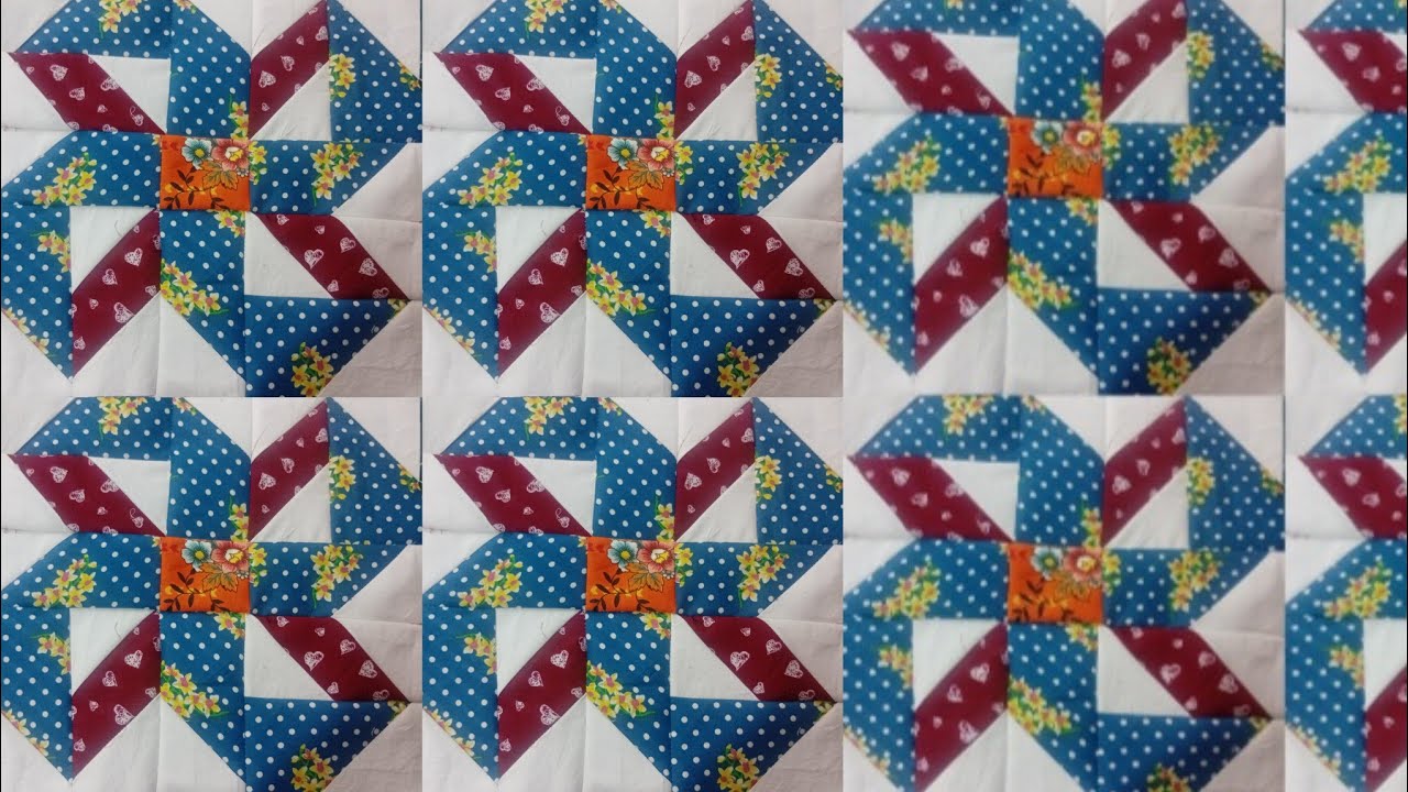 Eye Catching Patchwork Block Tutorial For Beginners Youtube 0572