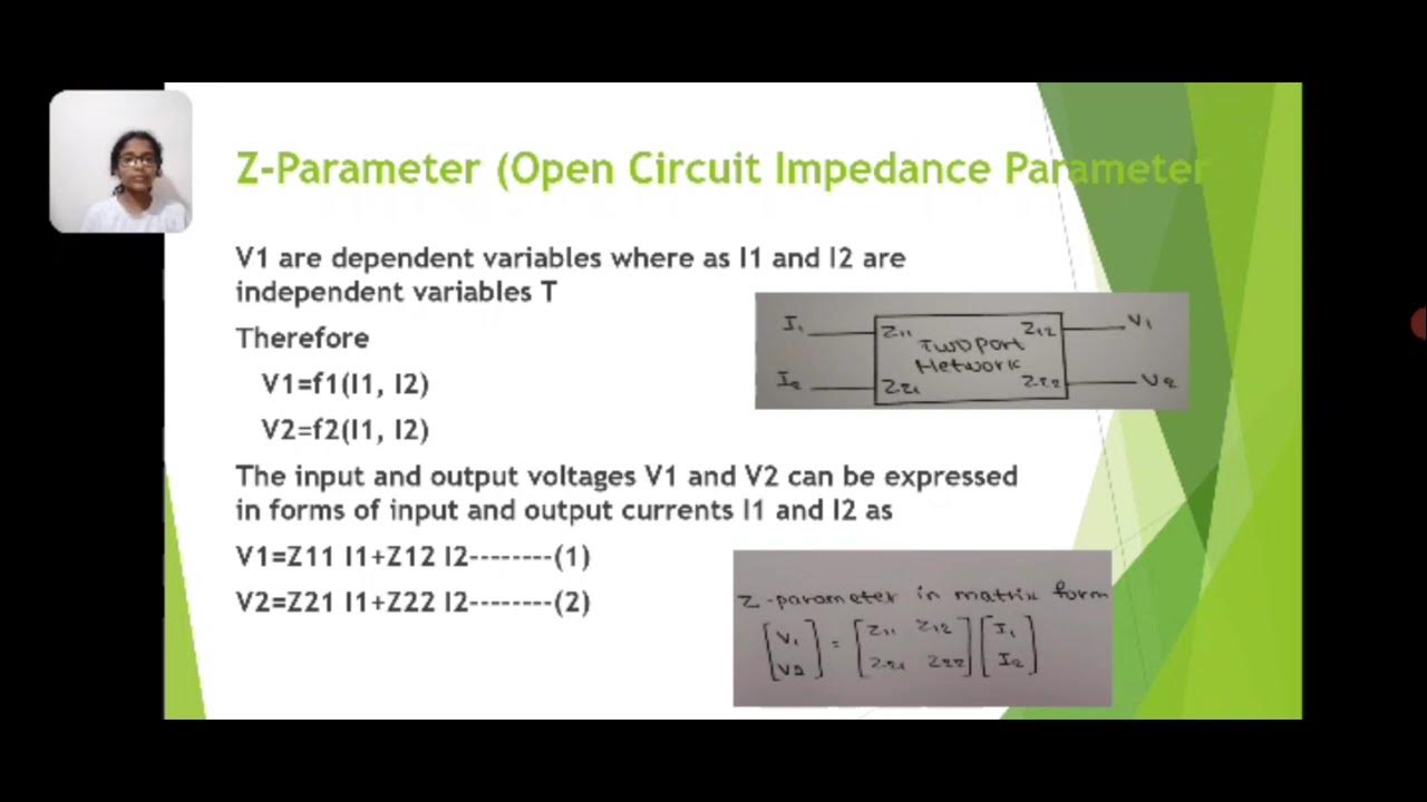 Z AND Y PARAMETERS || NETWORK ANALYSIS - YouTube