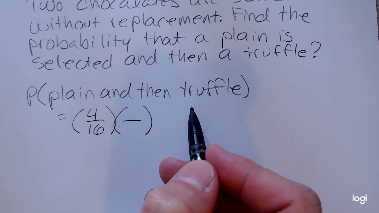 Multiplication Rule for Probability without Replacement - YouTube