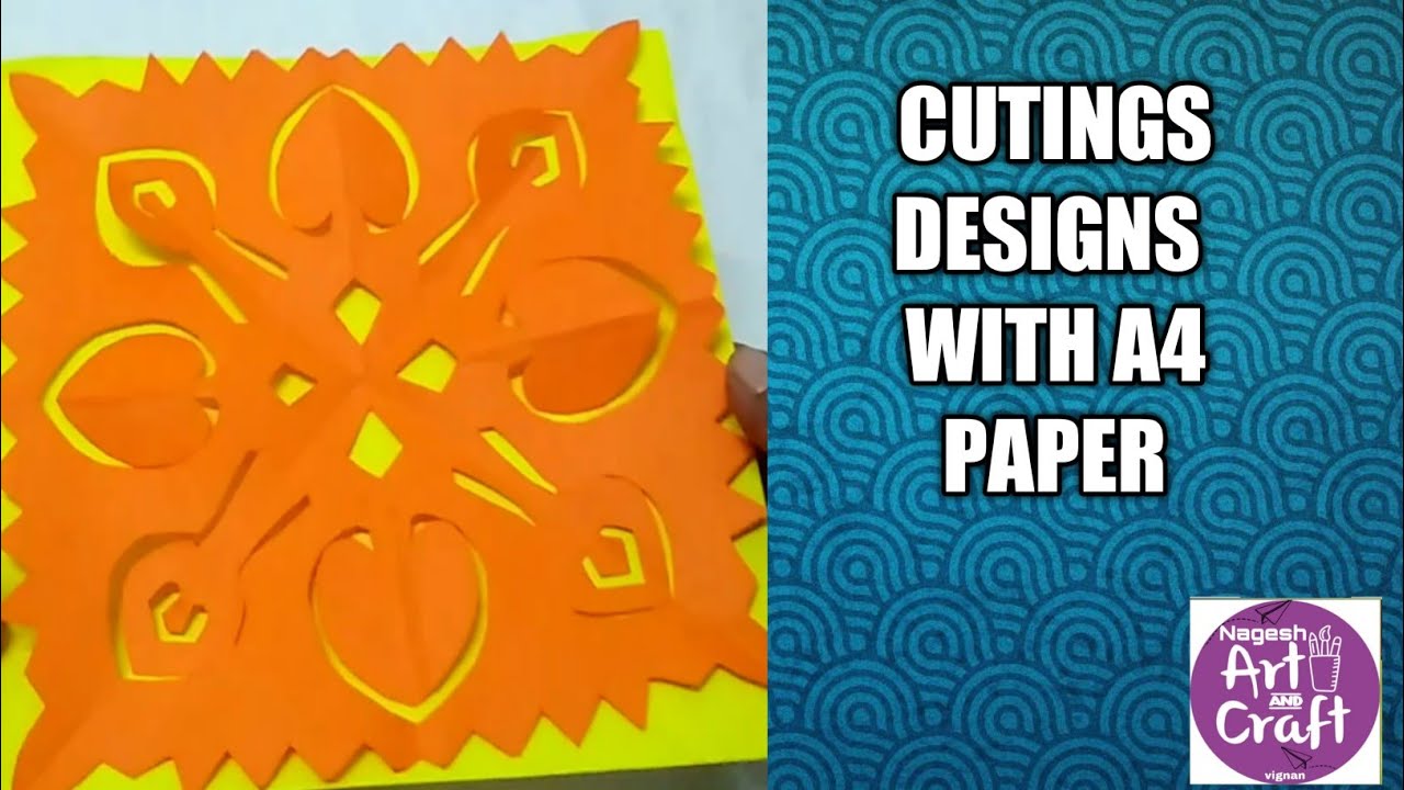EASY CUTTING A4 PAPER! WITH TWO DIFFERENT TYPES OF DESIGN - YouTube
