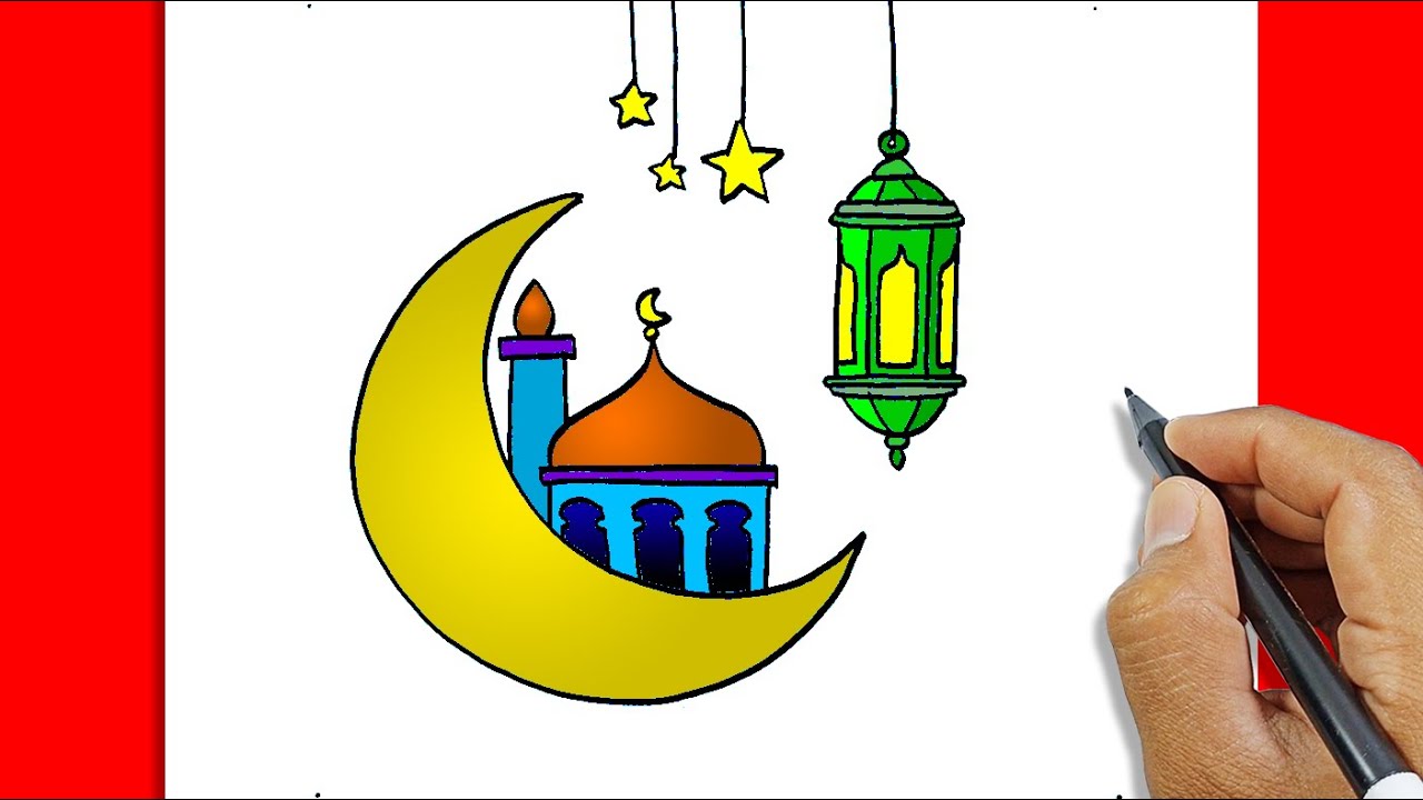 How To Draw Ramadan Drawing - YouTube